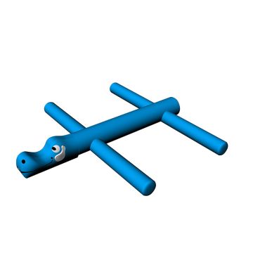 Quality 0.9mm PVC Tarpaulin Inflatable Water Obstacle Course For Pool for sale