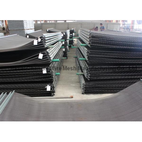 Quality Spring Steel V Shaped Aperture 100mm Crusher Screen Mesh for sale