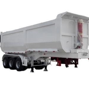 Quality CIMC Tipper Dump Semi Trailer with Standard 28Ton Landing Gear and Durable Steel for sale