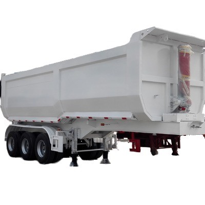 Quality CIMC Tipper Dump Semi Trailer with Standard 28Ton Landing Gear and Durable Steel for sale