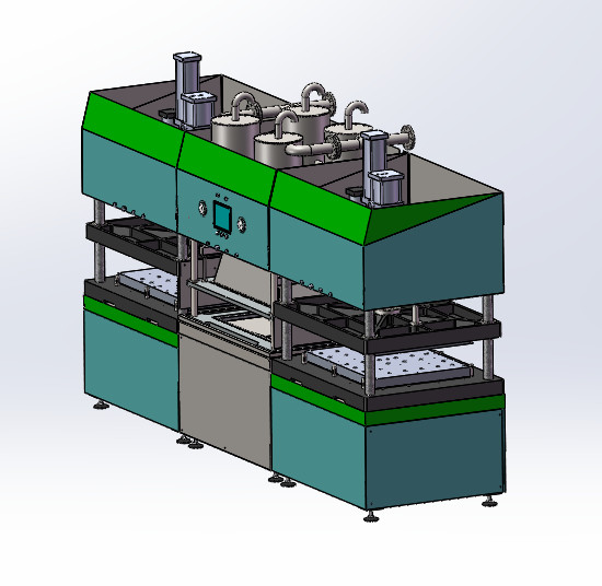 Quality Forming Bagasse Pulp Molding Machine 30kw Disposable Plastic Container Making for sale