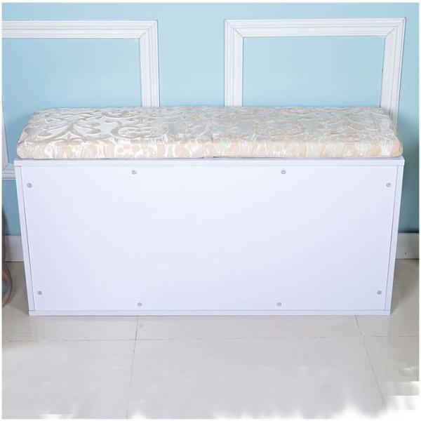 Quality Melamine MDF Wooden Grid 100cm Width Entryway Shoe Bench for sale