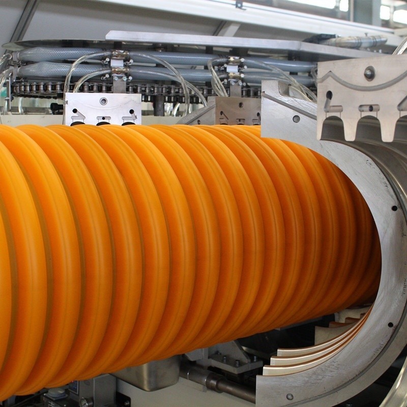 Quality High productivity high efficiency 100-630mm Corrugated Pipe Extrusion Line for sale