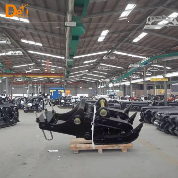 Quality Excavator Accessories Mechanical Grapple For Grab All Kinds Simple Scrap Iron for sale