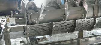Quality 1.2m3/h Screw Press Filter , 200mm Sludge Screw Press for sale