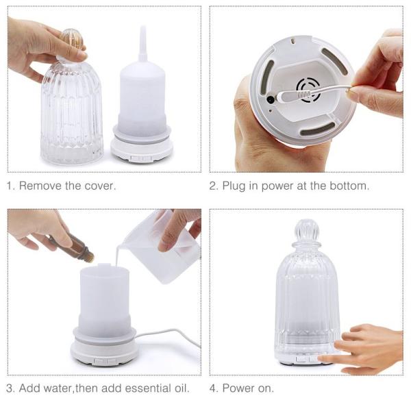 Quality Glass Ultrasonic Aromatherapy Oil Diffuser▕ DN-821 for sale