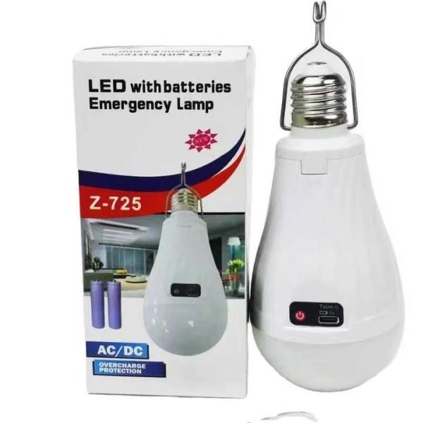 Quality 2- LED Emergency Lamp 15W E27 B22 Li-ion Rechargeable Battery AC/DC Healthy for sale