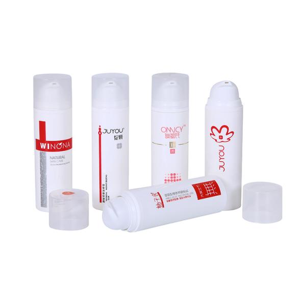 Quality Round PP airless bottle 15ml 30ml 50ml cosmetic pump bottles for sale