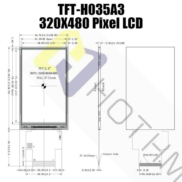 Quality 3.5 inch 320x480 IPS TFT LCD with ST7796S Controller for Arduino for sale