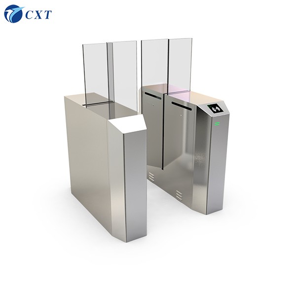 Quality Head Thickness 1.5mm Glass Sliding Turnstile with Dry Contact Control Signal Providing Access Control and Entry Management for sale