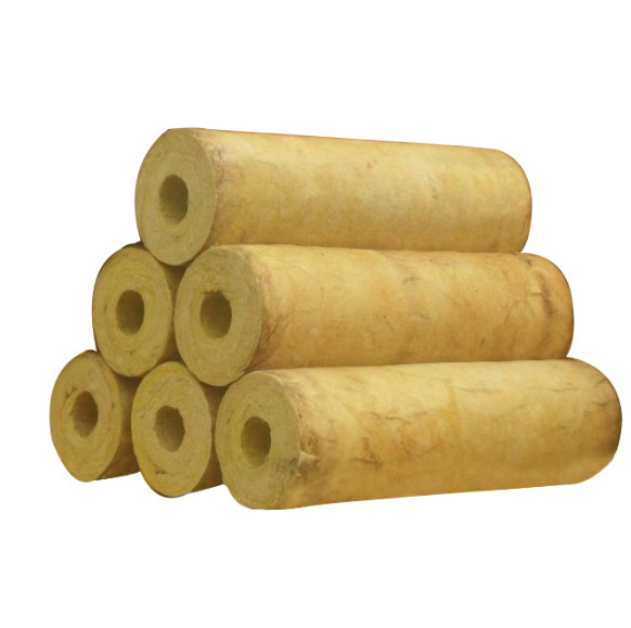 Quality A1 Grade Rockwool Mineral Wool Rockwool Pipe Insulation Fire Resistant for sale