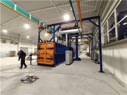 Quality Automated Chain Catenary Shot Blasting Machine Through Type for sale