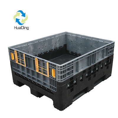 Quality Large Heavy Duty Vented Collapsible Plastic Pallet Box for Apple and Vegetable for sale