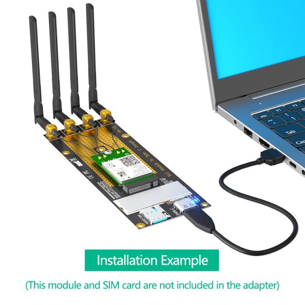 Quality Customized PCI-E NGFF To M 2 NVME Adapter For RM500Q RM500U Module for sale