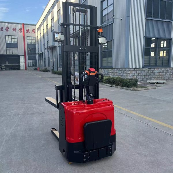 Quality 1000kg Electric Stacker 1 Ton Lightweight Straddle Pallet Stacker 3000mm With Polyurethane Wheels for sale