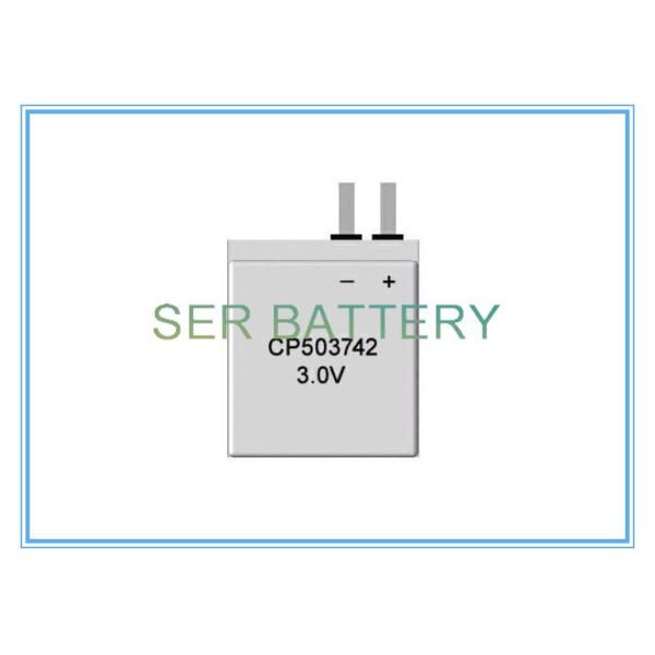 Quality Primary Flat Ultra Thin Battery CP503742 3 Volt For Wearable Electrical Device for sale