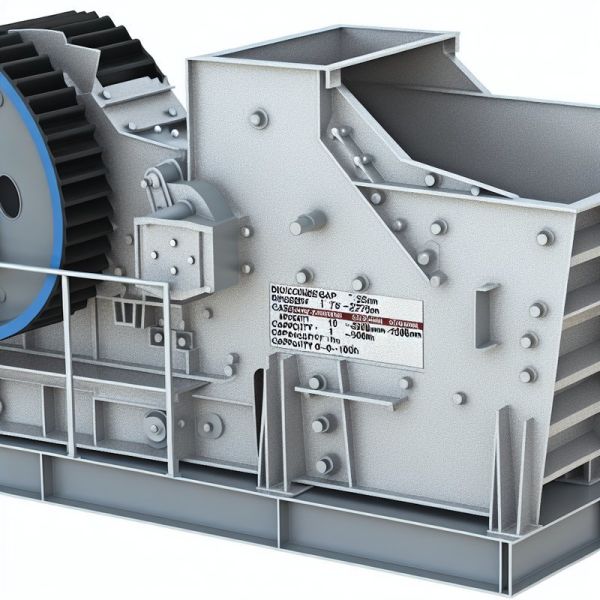Quality High Capacity Jaw Crusher Machine 1-1000t/h AC Motor 75-275mm Discharge for sale