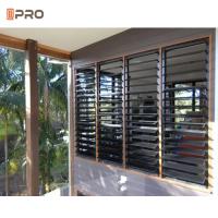 Quality Electrical Exterior Aluminum Louver Shutter Window Adjustable Shades Sliding for sale