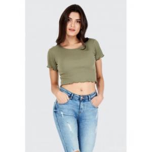 Quality 100% Cotton Short Crop Top for Women for sale