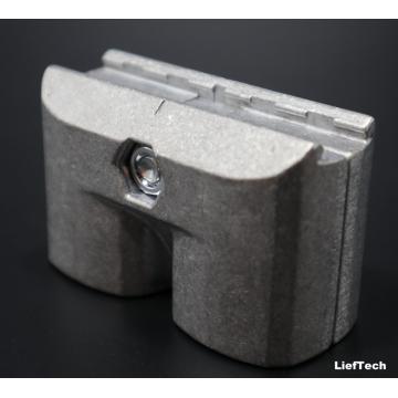 Quality Parallel Straight External Aluminium Pipe Joint Anodized Surface for sale