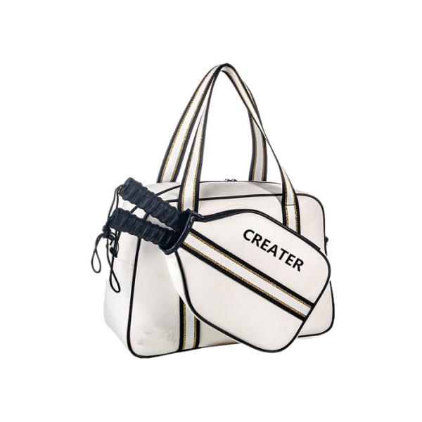 Quality PU Leather Polyester Women'S Pickleball Tote Bag , Pickleball Duffel Bag for sale