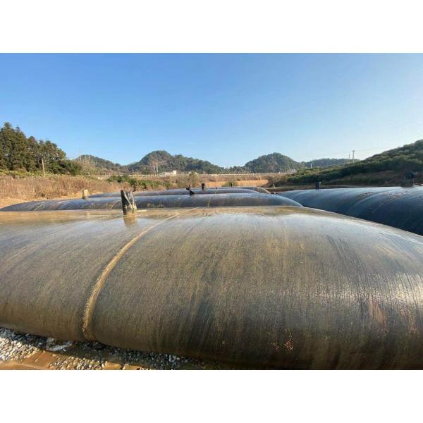 Quality Dewatering Geotextile bags are used to treat palm oil wastewater for sale