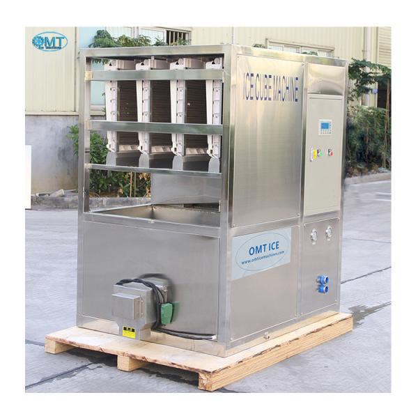 Quality Single Phase Large Cube Ice Machine Electric Control 1 Ton Tube Ice Machine for sale