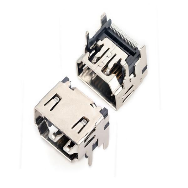 Quality 19 Pin Mini DP To HDMI Cable Connectors Adapter Type C Horizontal Socket for sale