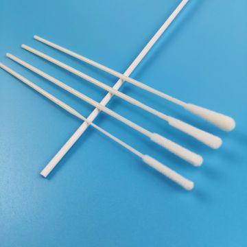 Quality 15cm EO Sterile Flocked Nylon Nasal Specimen Collection Swabs With Breaking for sale