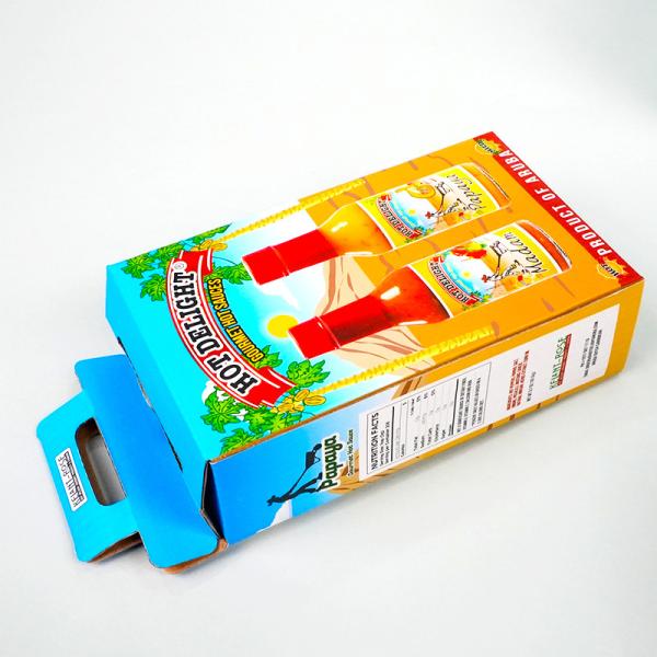 Quality Portable Corrugated Paper Packaging 6 Bottle Beer Box With Custom Printing And for sale