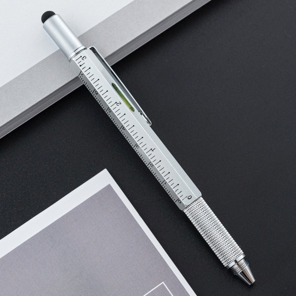 Quality Multifunctional Metal Creative Ballpoint Pen Ruler Screwdriver Touch Screen for sale