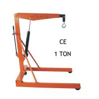 Quality Heavy Duty Single Pump Hydraulic 1 Ton Foldable Shop Crane for sale