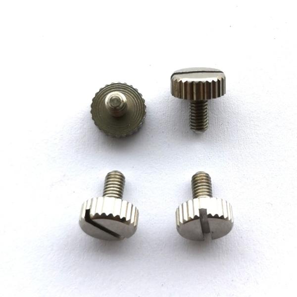 Quality M2.5X6 Stainless Steel Machine Screws knurled head passivated for sale