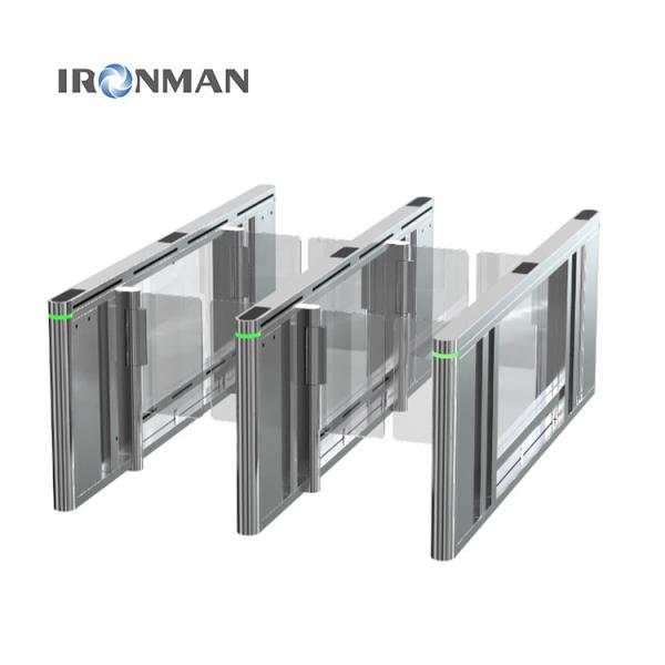 Quality Acrylic or Tempered Glass Arm Material Speed Gate Turnstile for Air Port Entrance for sale