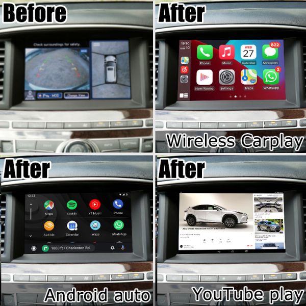 Quality Android 13 Carplay interface Box Yandex Navi For Infiniti QX60 / JX35 Qualcomm 8 for sale