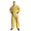 china PE Type 3 Disposable Coveralls With Tape Disposable Chemical Coverall For Oil