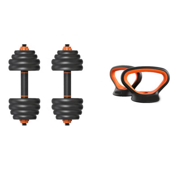 Quality Multi Function Gym Fitness Dumbbell Barbell Sets With Cement for sale