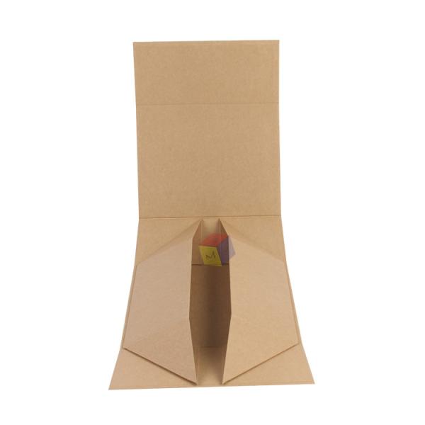 Quality Collapsible Folding Rigid Cardboard Clothing Kraft Apparel Packaging Box With for sale
