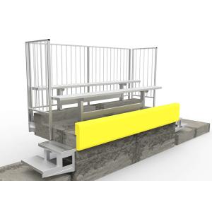 Quality Moudular Aluminum Grandstands Bench With Available Aluminum Backrest for sale