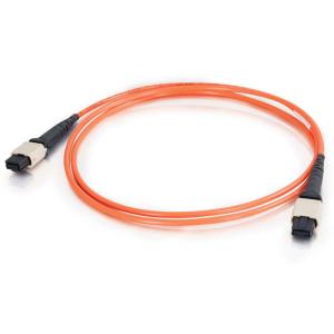 Quality Female MPO 24 Fiber Cable Multimode OM2 LSZH Patch Orange Jacket Color for sale