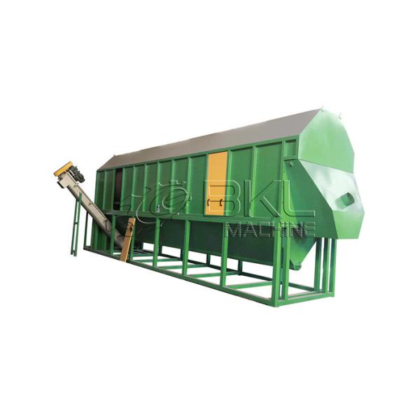 Quality Rotary Trommel PVC PET Recycling Line Washing 15kw for sale