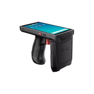 Quality 5.5" Android Handheld Mobile Phone UHF RFID Reader Terminal With NFC 2D Barcode for sale