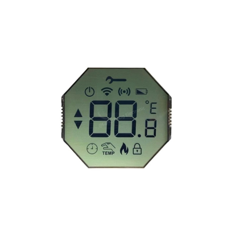 Custom HTN LCD Display 7 Segment LCD Panel for thermostat applications