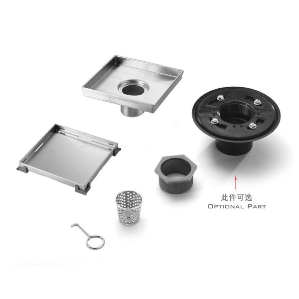 Quality Anti Odor Function Chrome Plated Shower Grate Floor Drain for Popular Fitting for sale