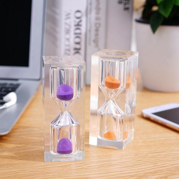 Quality Custom Small Lucite Hourglass Sand Timer For Promotional Gift for sale
