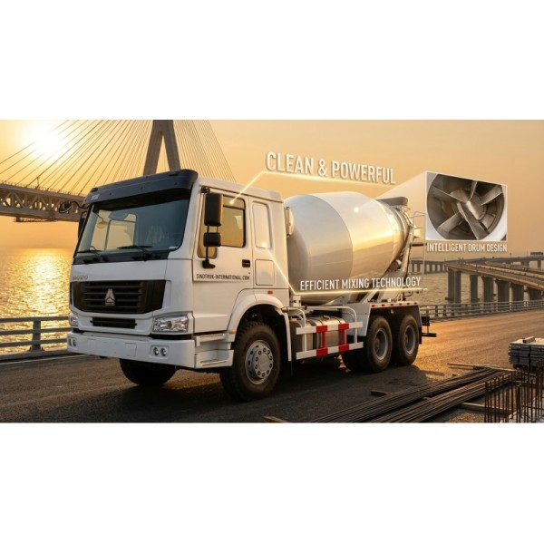 Quality 10CBM Trailer Mounted Concrete Mixer , RHD 10 Wheels Concrete Mixer Pump Truck for sale