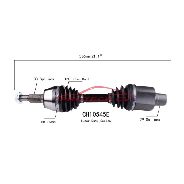 Quality CH10545E Cv Complete Assembly 20CrMnTi Steel Right Front Cv Shaft for sale