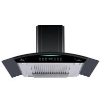 China Kitchen SS Wall Chimney Range Hoods 48 Inch Arc Shaped factory