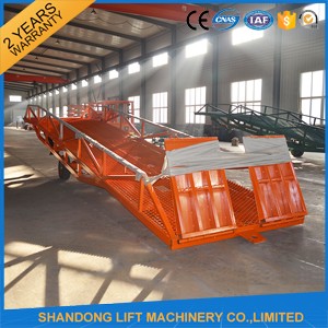 Adjustable Warehouse Loading Ramp Electric Container Yard Ramp