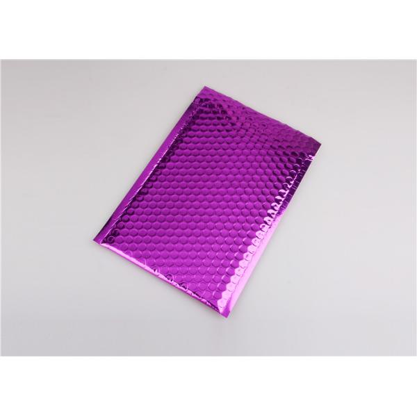 Quality Recyclable Purple Metallic Glamour Mailers / Metallic Mailing Bags Strong for sale